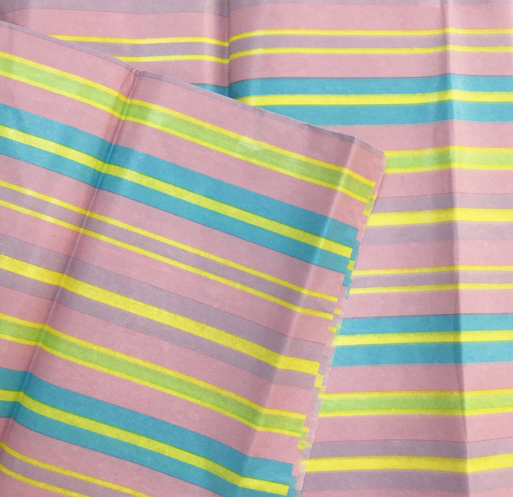 Pastel Stripe Tissue Paper Large Sheet 3 Pack Bulk Craft Paper Art ...